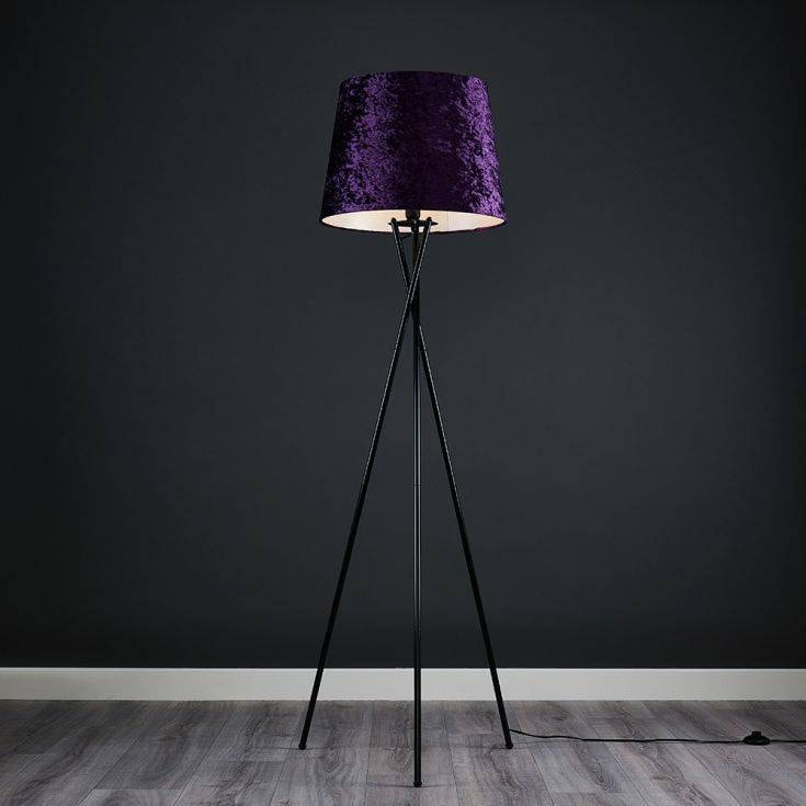 Extra Large Velvet Purple Floor Lamp Shade Shade For Floor | Etsy