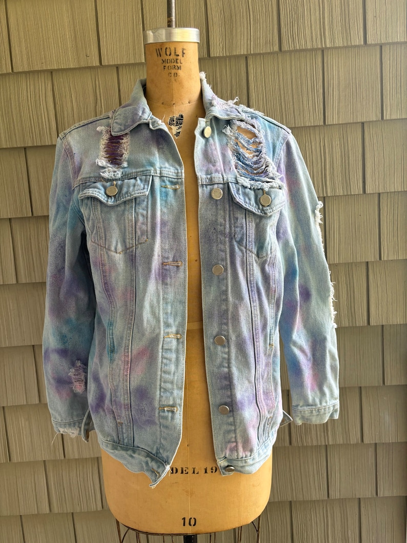 Upcycled Denim Jacket - Etsy