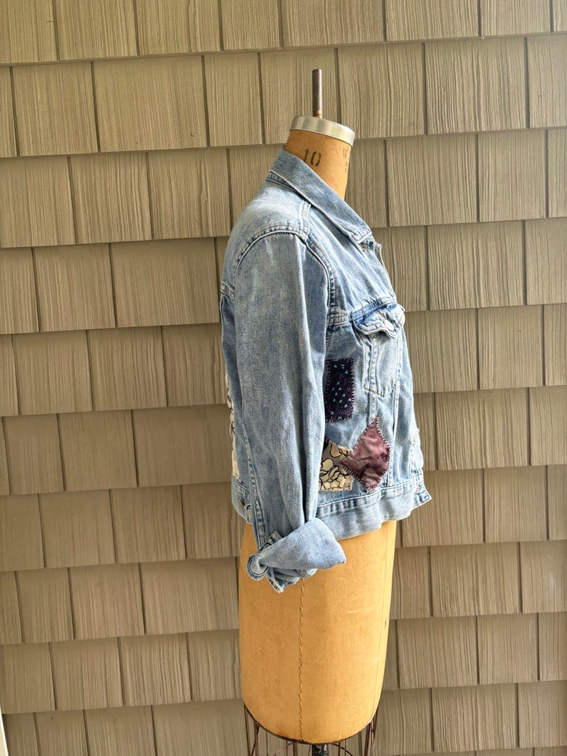 Upcycled Denim Jacket - Etsy