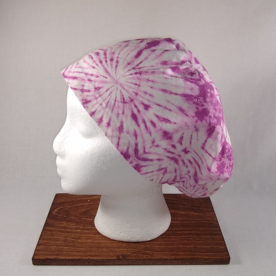 Pink Tie Dye Euro Surgical Cap | Etsy