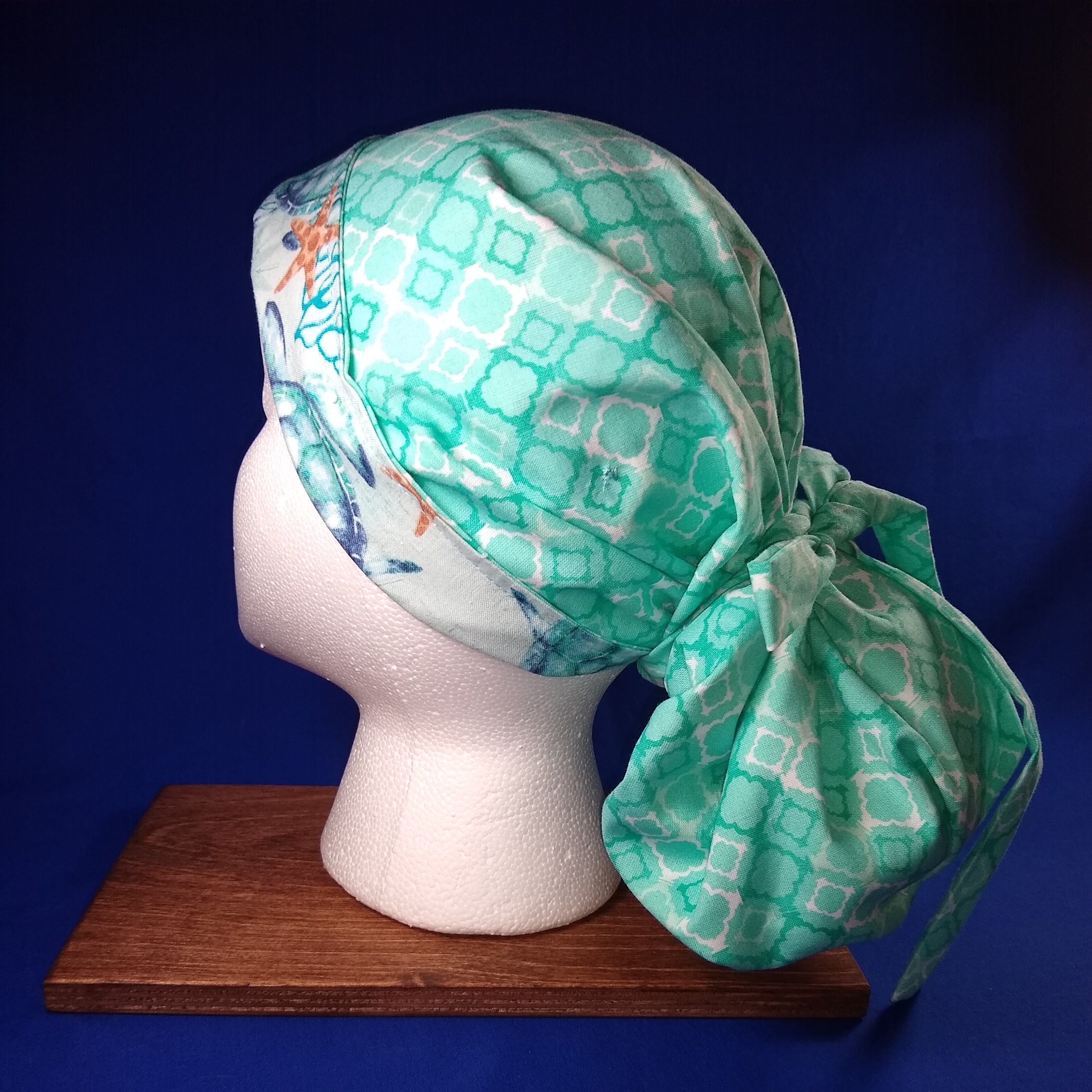 Sea Turtle Reversible Scrub Cap - Etsy