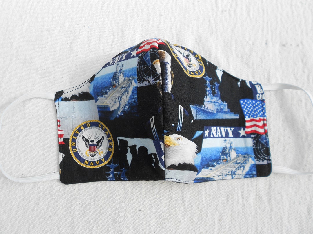 Navy Mask - Etsy