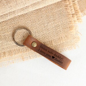 Drive Safe Dad Keychain, Personalized Keychain for Dad, Custom Father's ...