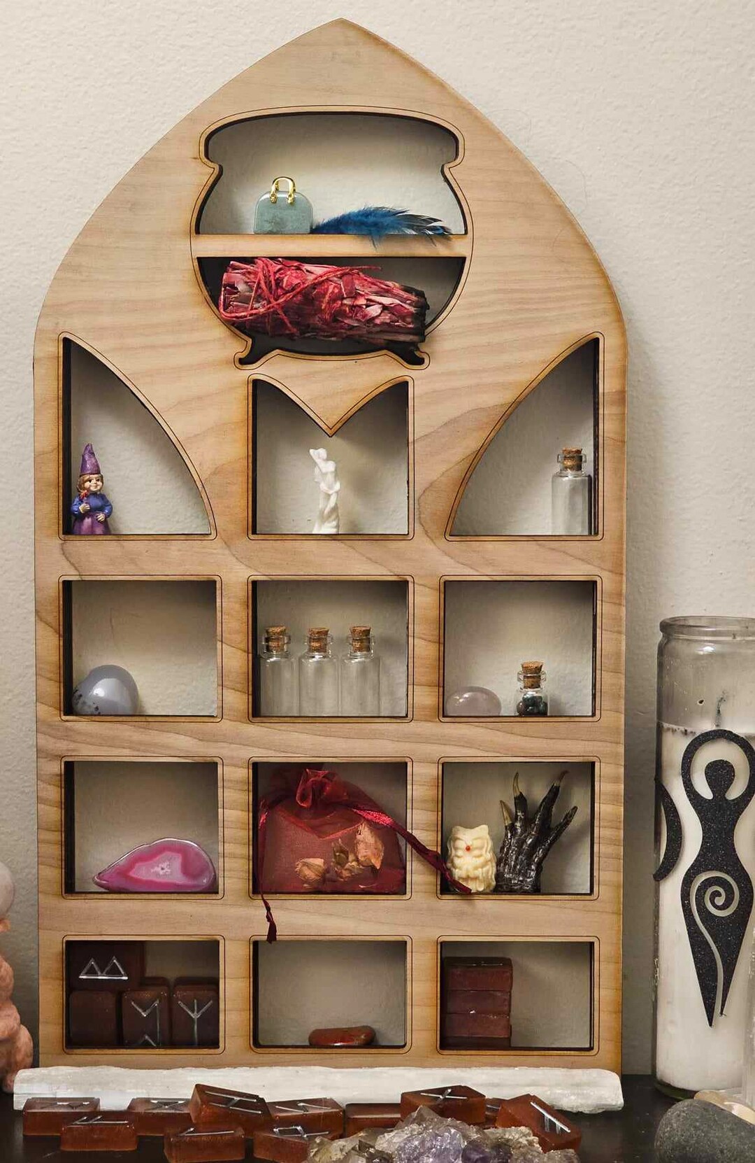 HUGE Witch's Brew Crystal Bookshelf - Etsy