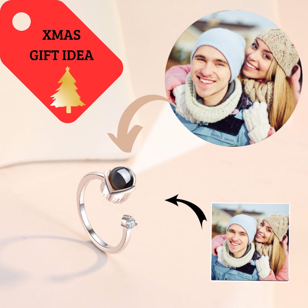 Projection Ring With Your Favorite Photo, Personalized Projection Rose ...