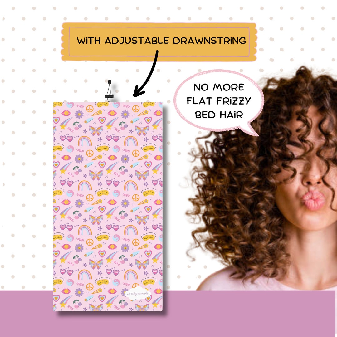 Pink Curly Hair Buff/long Hair Headband/ Sleep Cap Adjustable ...