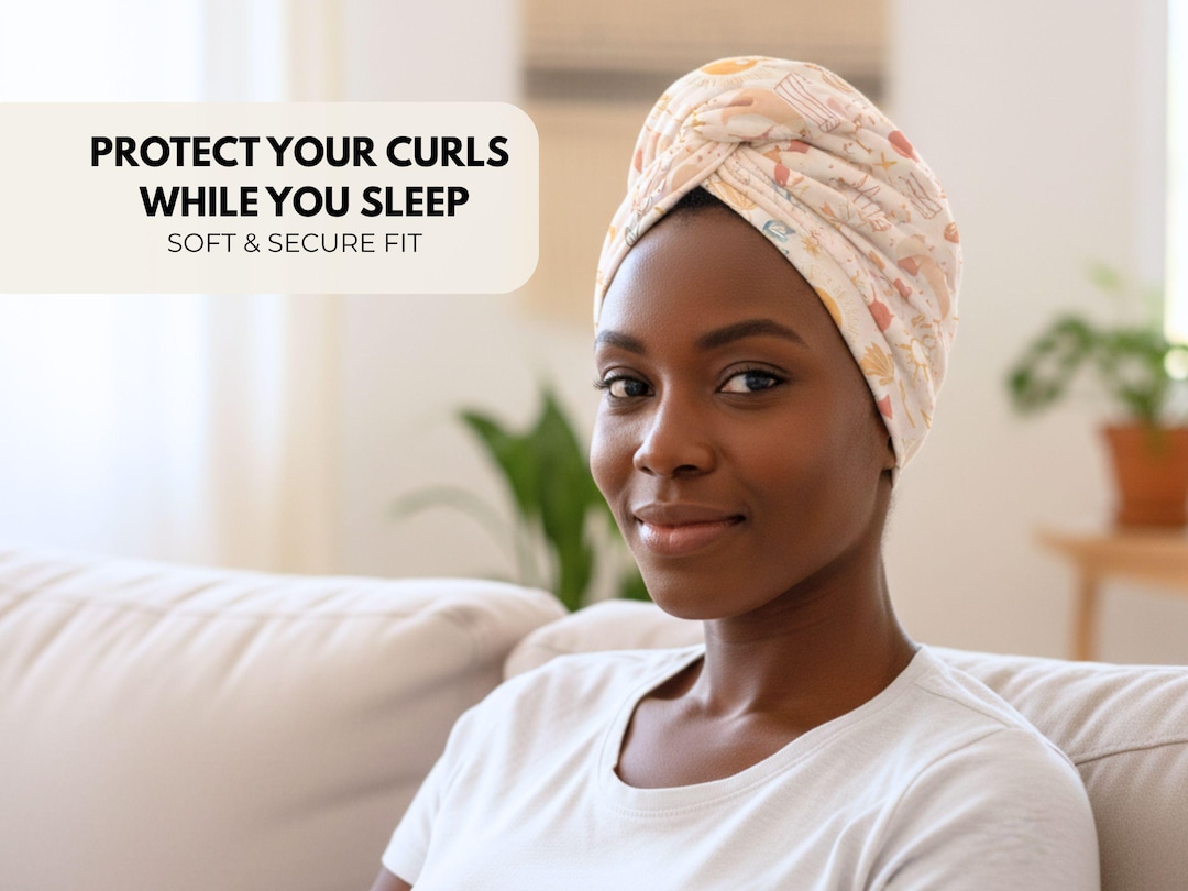 Curly Hair Tubular Wrap – BASIC One Size | Lightweight Bonnet ...