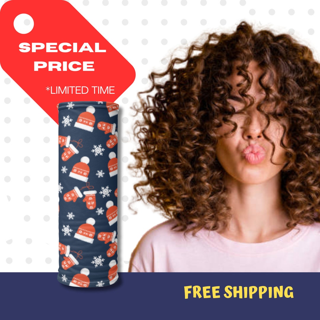 Christmas Curly Hair Buff/ Sleep Cap for Sleep/ Xmas Gift Idea for ...