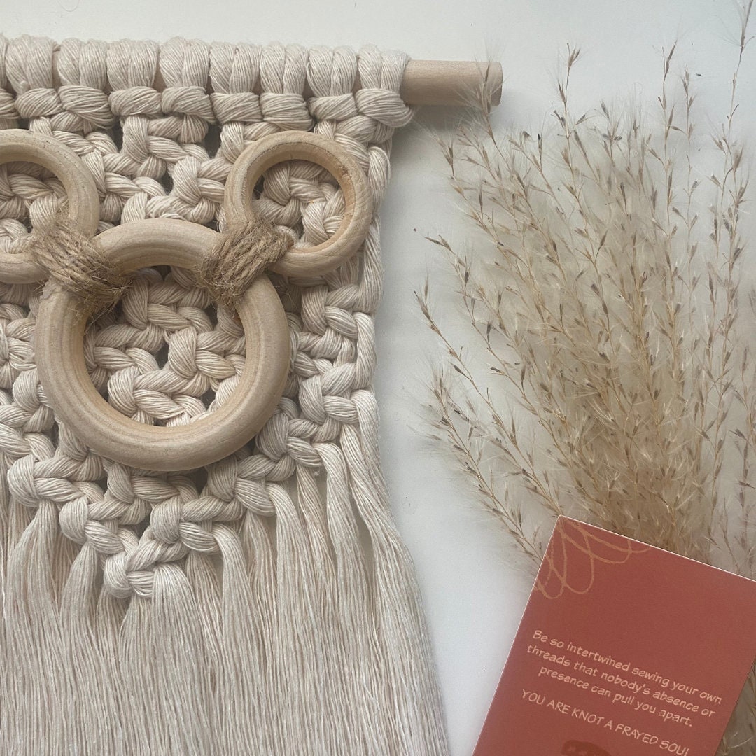 Mouse Disney Collection Small MACRAME WALL HANGING Boho Decor Disney ...