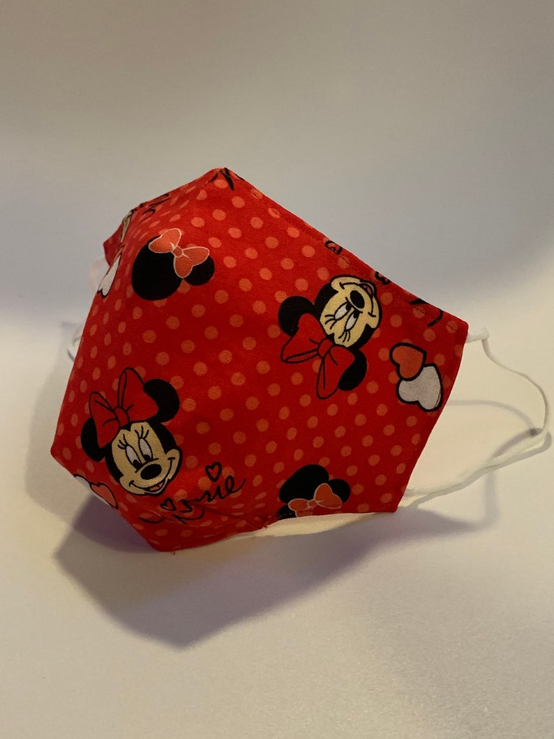 100% Handmade Disney Minnie Mouse Face Kids Mask - Etsy