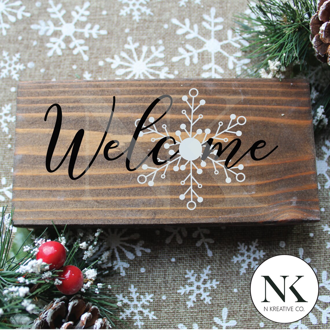 Welcome SVG Snowflake SVG Winter Welcome SVG Christmas Welcome Sign ...