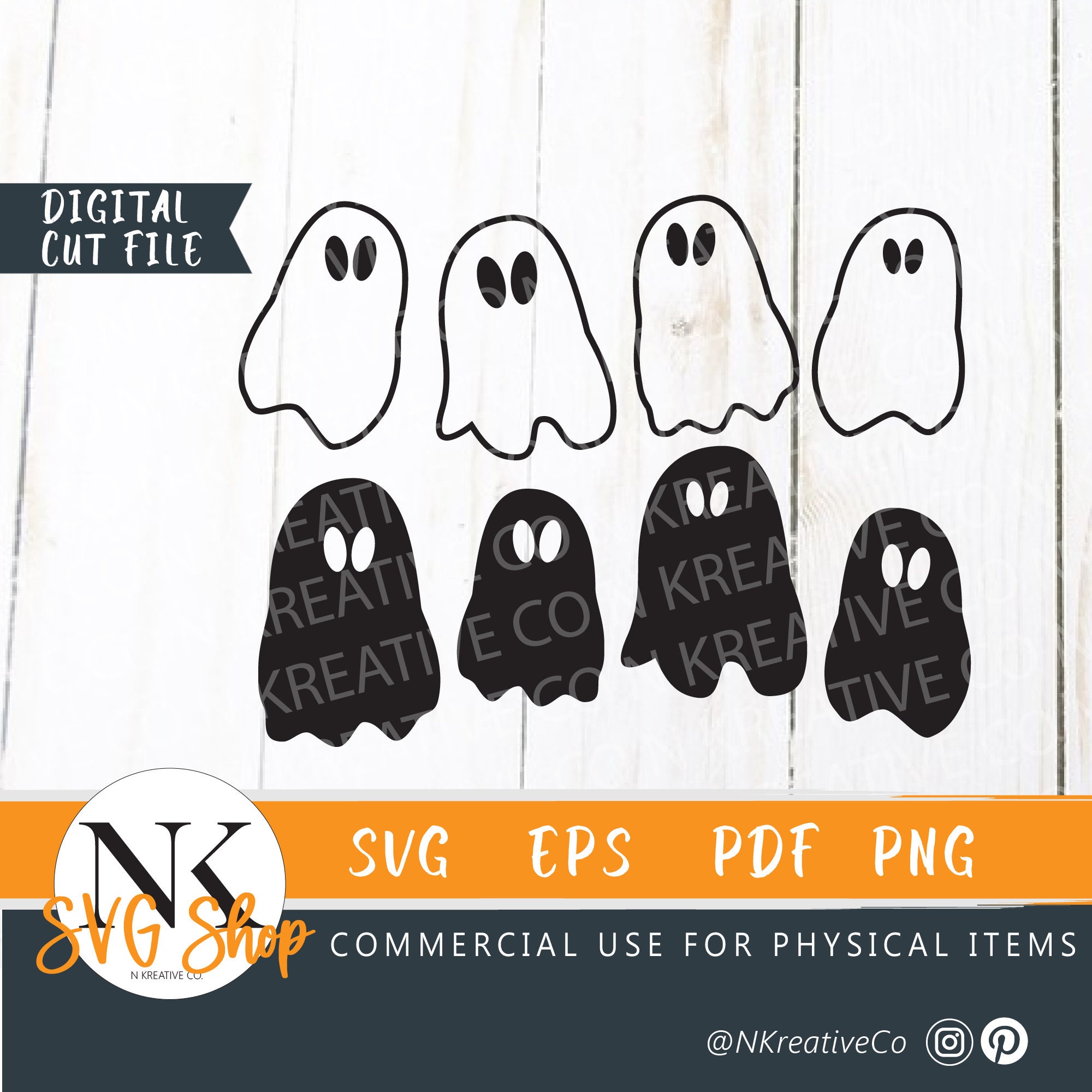 Ghost SVG Ghost Bundle SVG Halloween SVG Halloween Ghost - Etsy