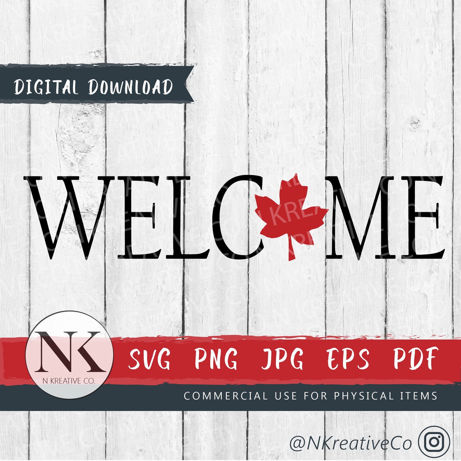Canada SVG | Maple Leaf SVG | Welcome SVG | Canada Welcome Sign ...