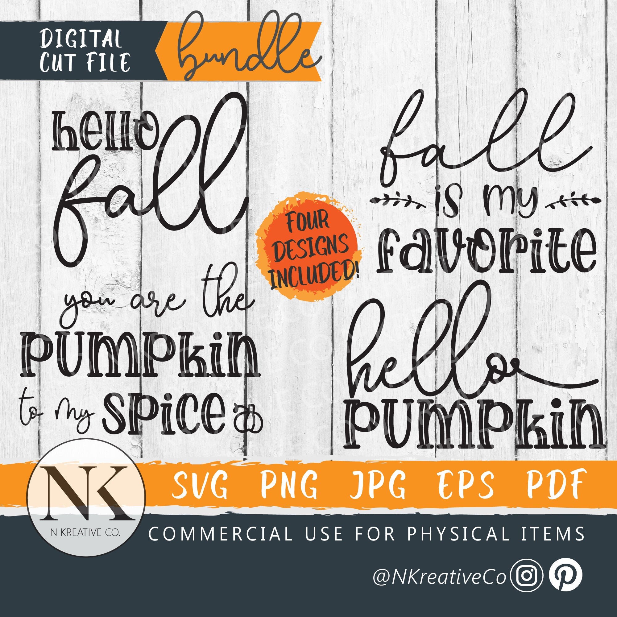 Fall SVG Bundle Pumpkin SVG Pumpkin Spice SVG Bundle - Etsy