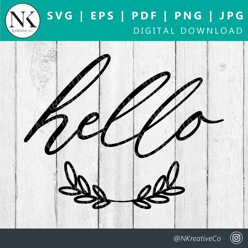 Hello SVG | Welcome SVG | Welcome Sign SVG| Porch Sign Svg | Hello ...