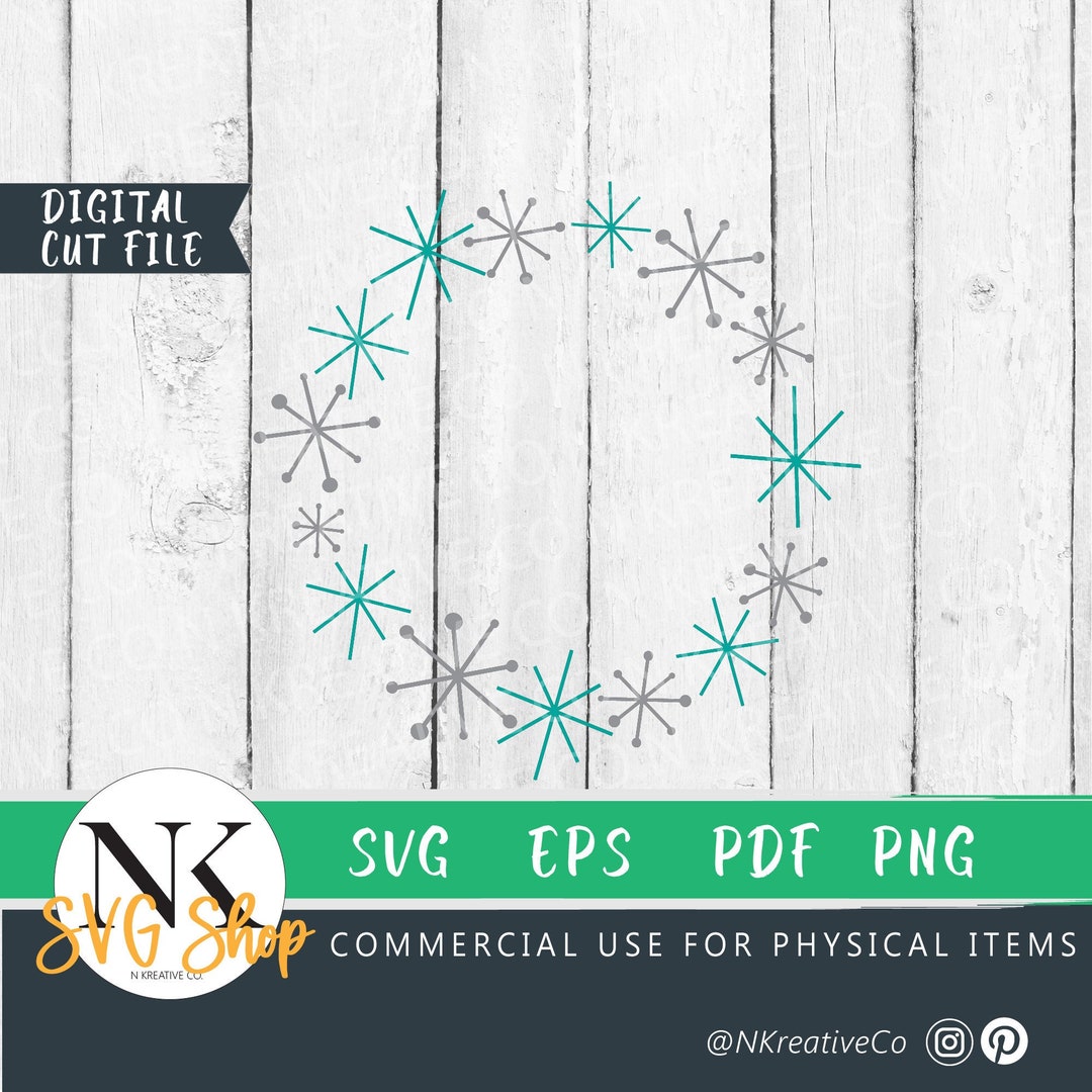 Corona de copo de nieve svg/ Navidad SVG/ Copo de nieve SVG/ - Etsy México