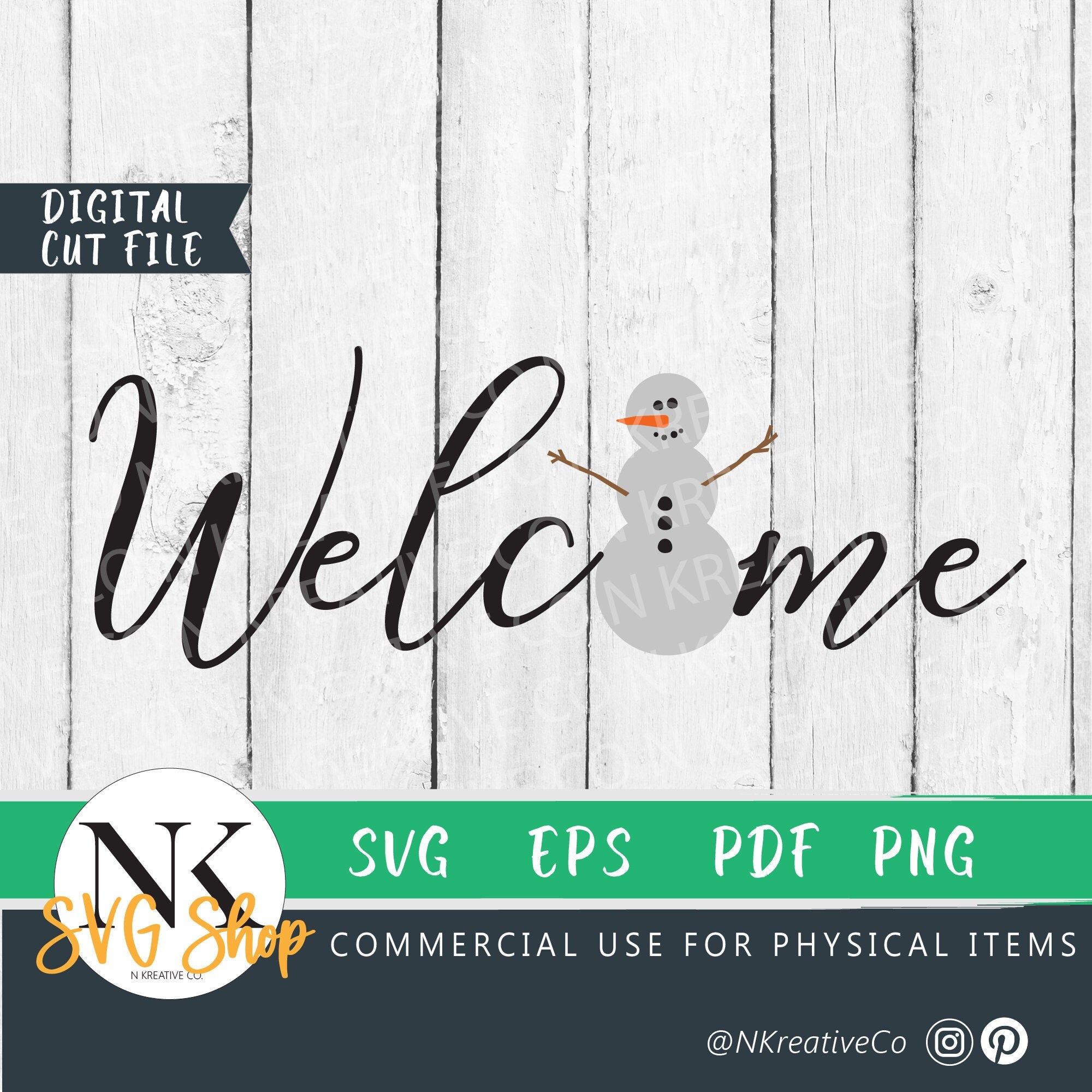 Welcome SVG | Snowman SVG | Winter Welcome SVG | Christmas Welcome Sign ...