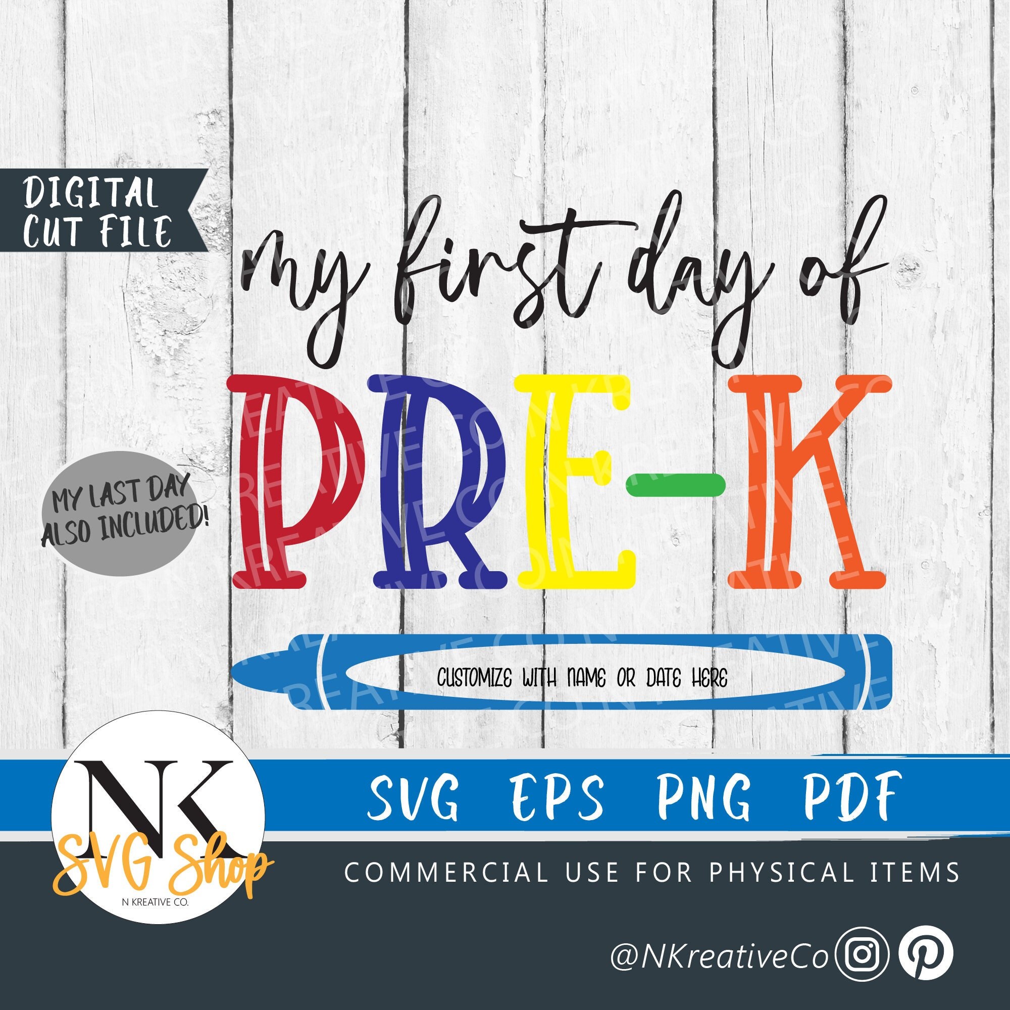 My First Day of Pre-k SVG - My First Day of School SVG - My First Day ...