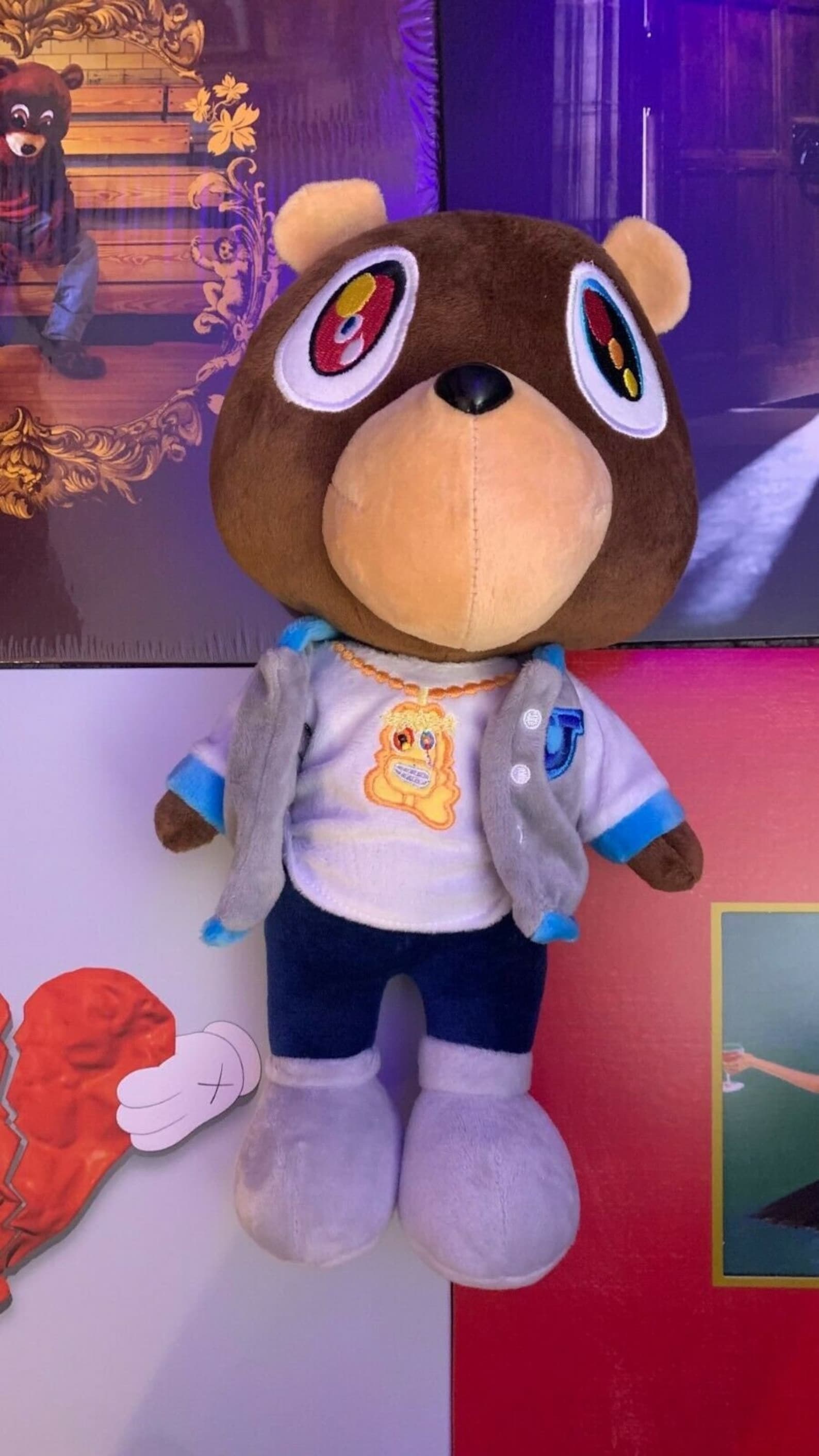 Kanye West Graduation Plush Bear CUSTOM Dropout Bear - Etsy