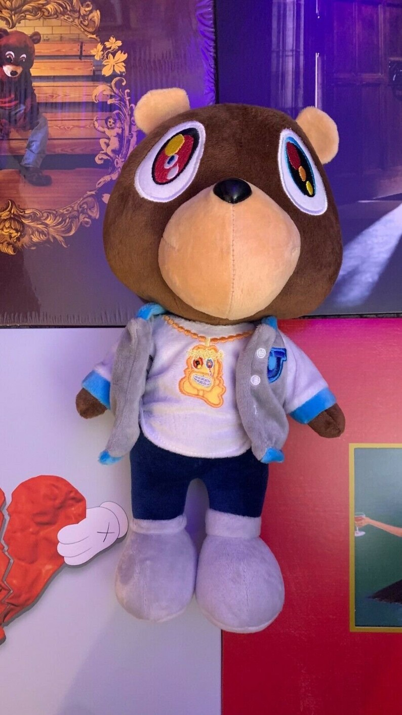Kanye West Graduation Plush Bear CUSTOM Dropout Bear - Etsy