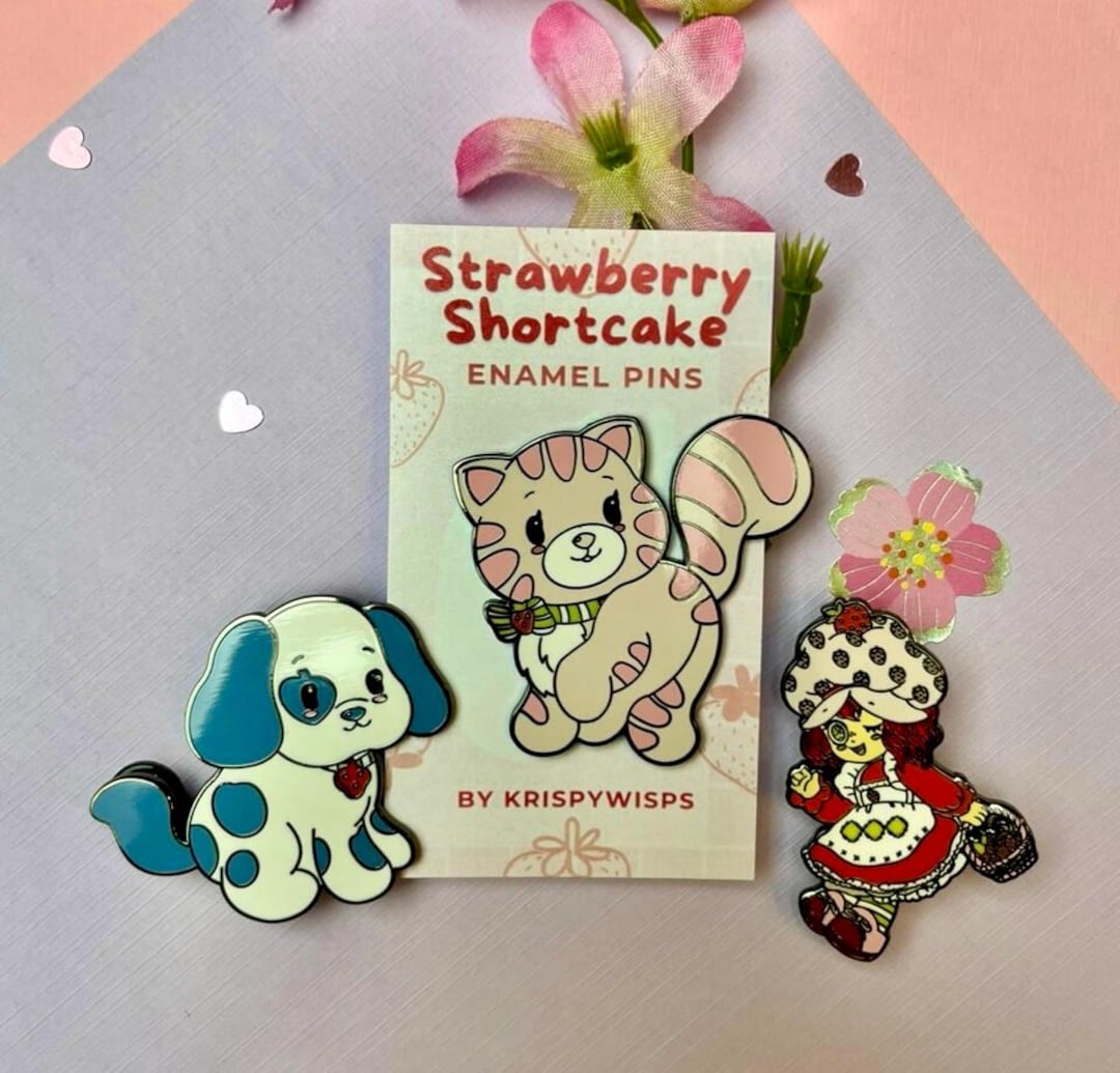 Strawberry Shortcake Enamel Pins - Etsy