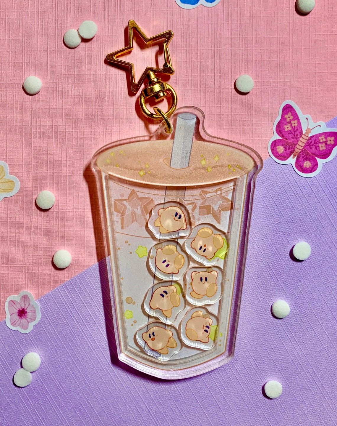 Kirby Boba Shaker Charms - Etsy
