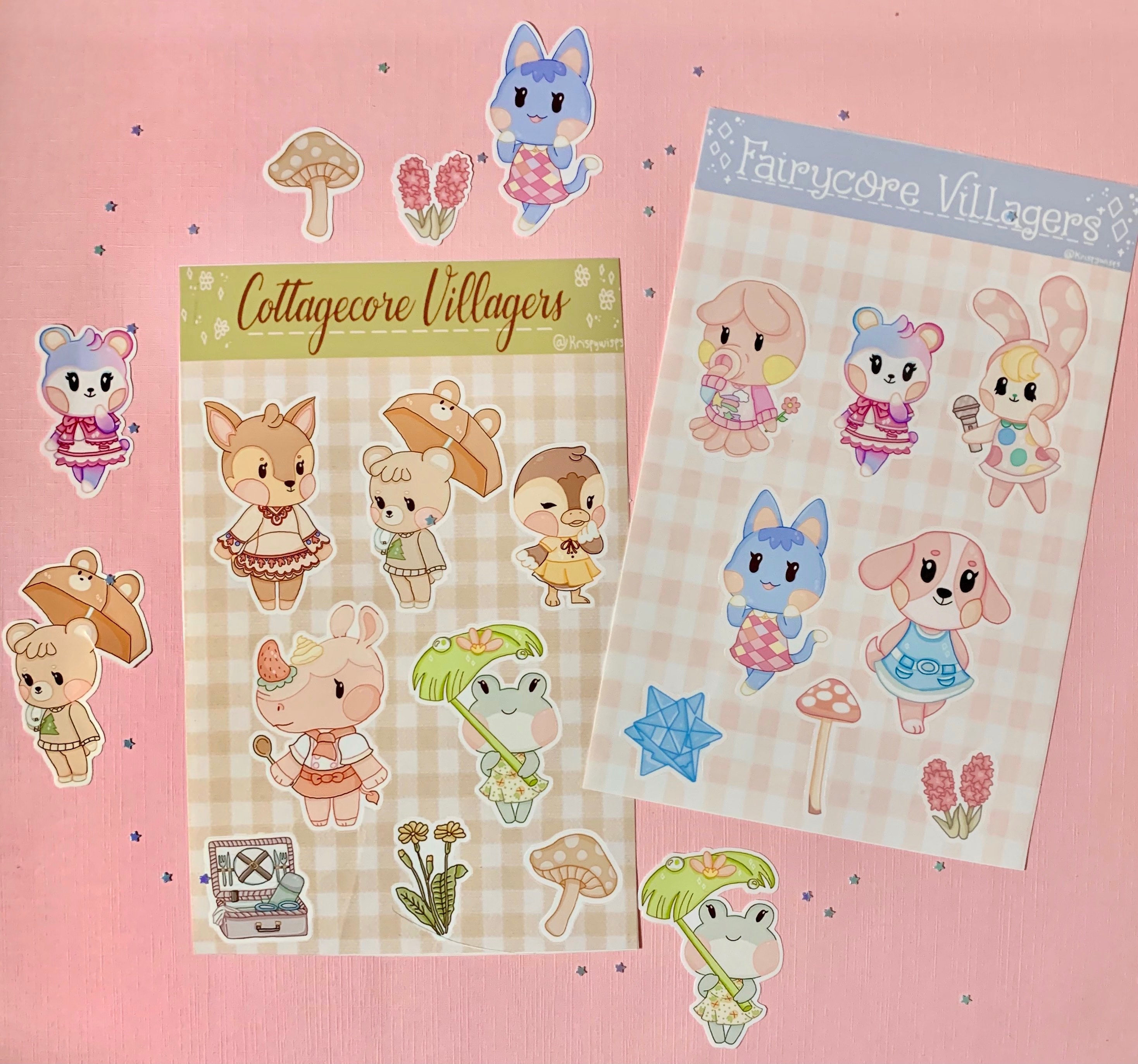 Stickers Papercraft Embellishments cute stickers Kawaii stationery ACNH ...