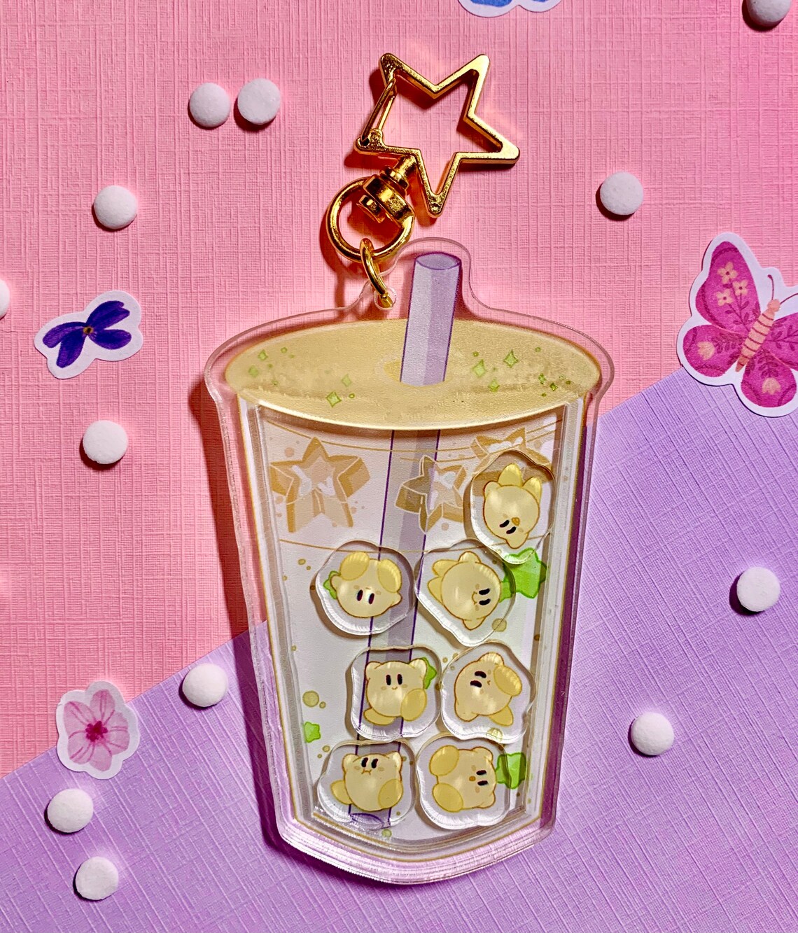 Kirby Boba Shaker Charms - Etsy