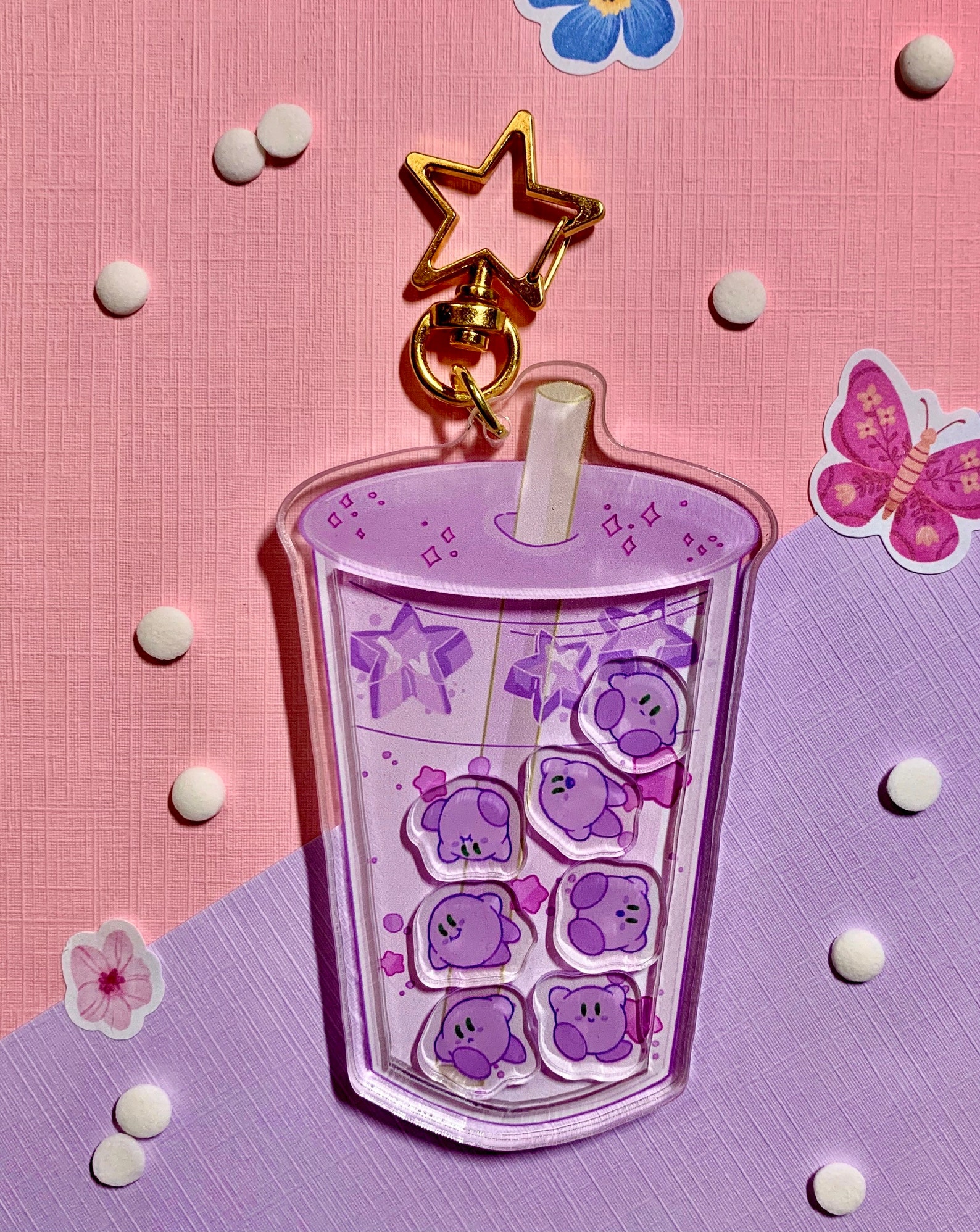 Kirby Boba Shaker Charms - Etsy