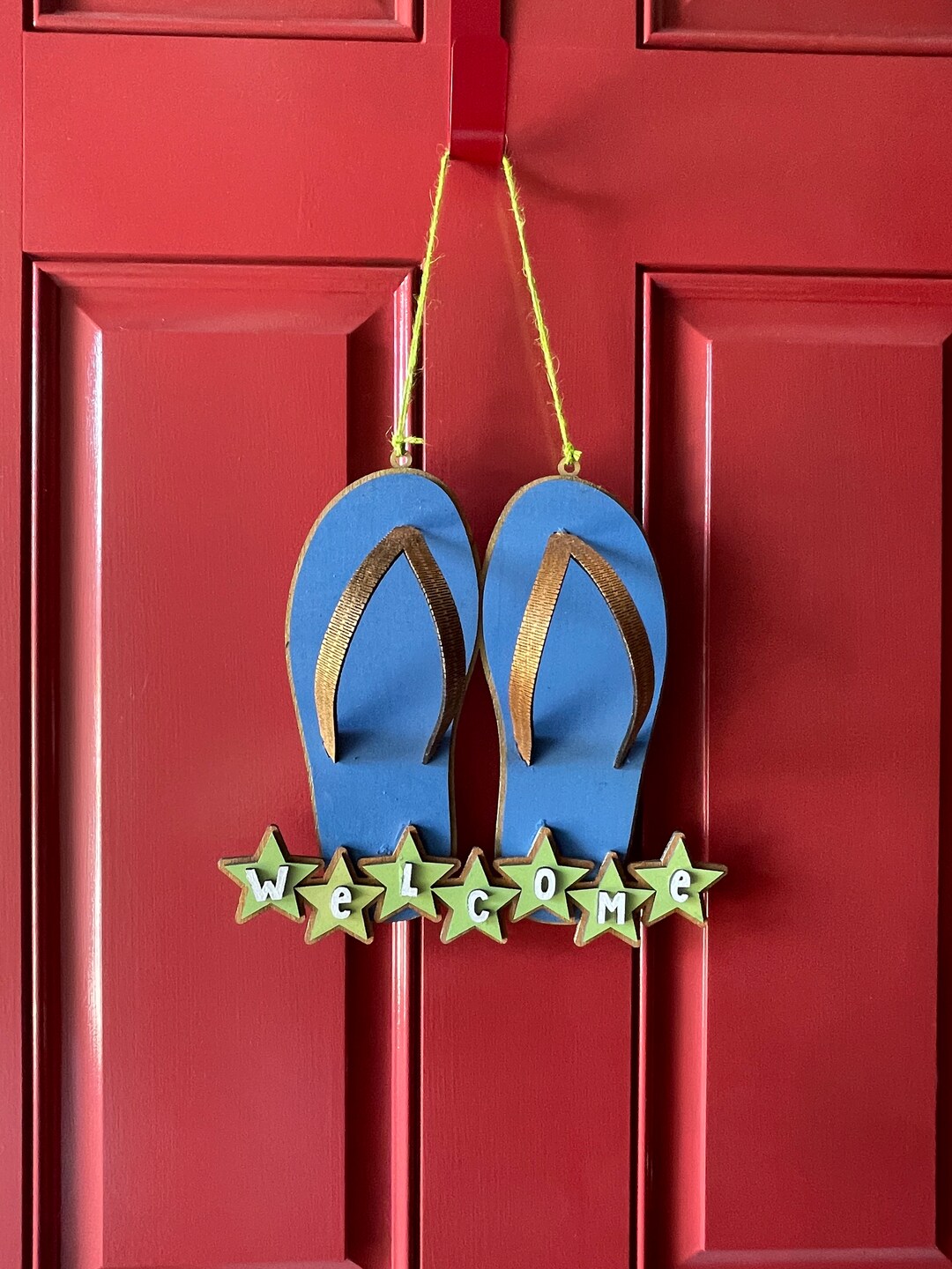 Flip Flop Welcome Sign - Etsy