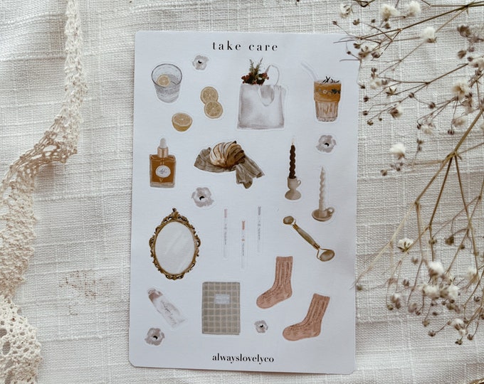 Take Care Sticker Sheet - Etsy