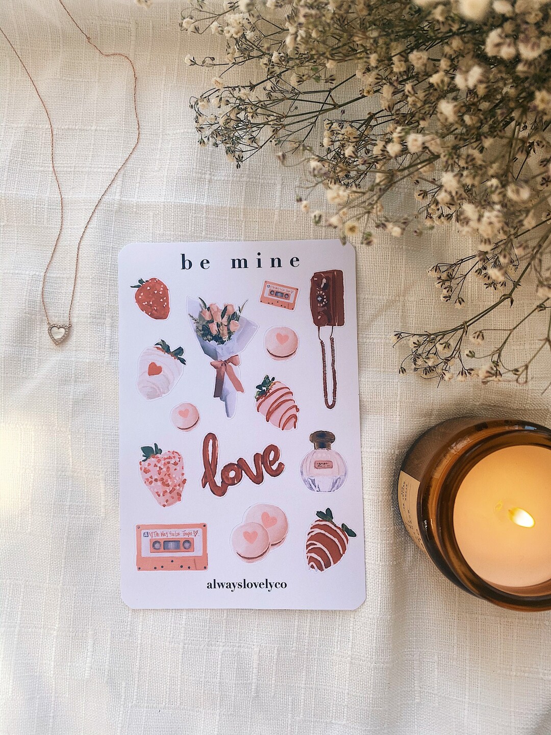 Be Mine Sticker Sheet - Etsy