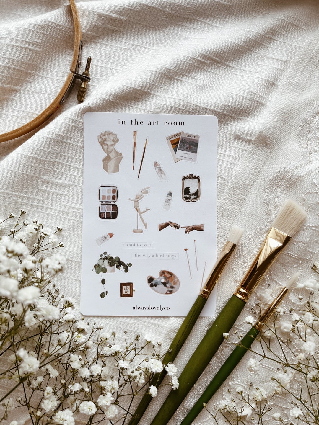 In the Art Room Sticker Sheet - Etsy