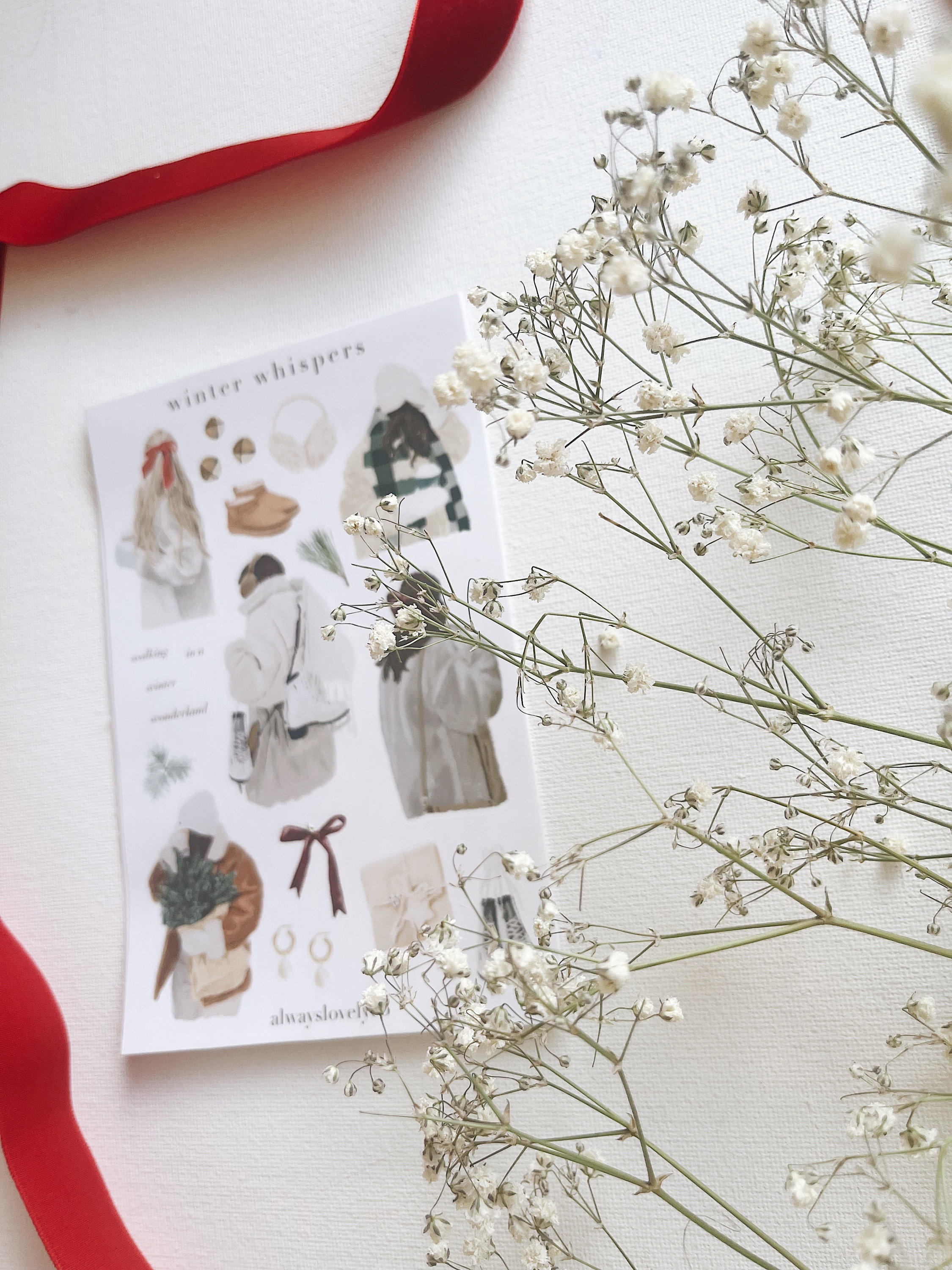 Winter Whispers Sticker Sheet - Etsy