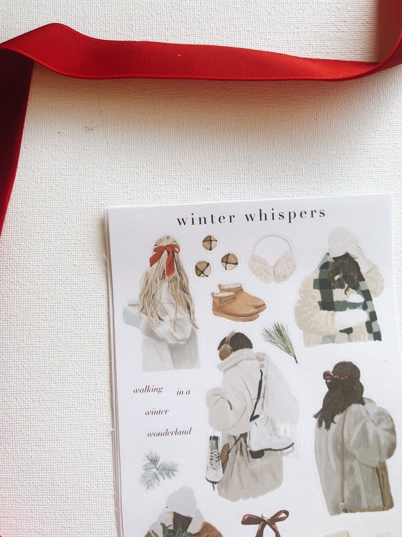 Winter Whispers Sticker Sheet - Etsy