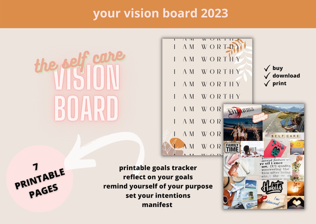 Your Favorite Printable Vision Board Bundle, Vision Board Sheet, Vision ...