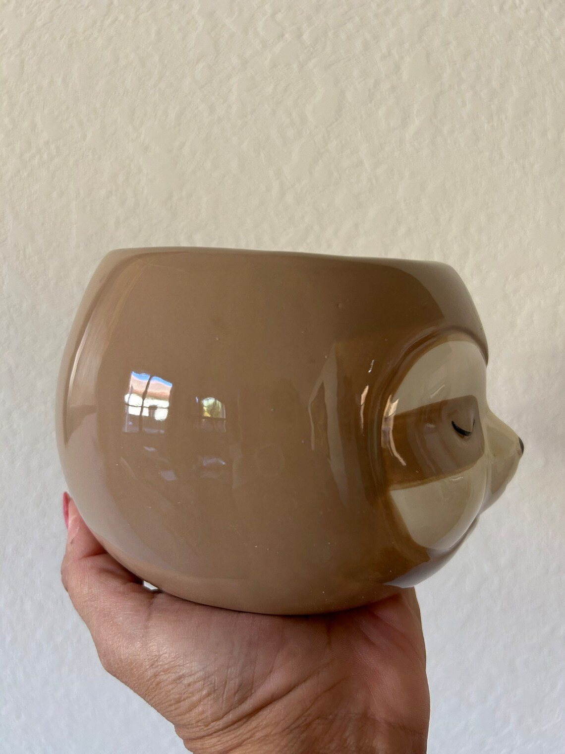 Large Sloth Ceramic Planter - Etsy