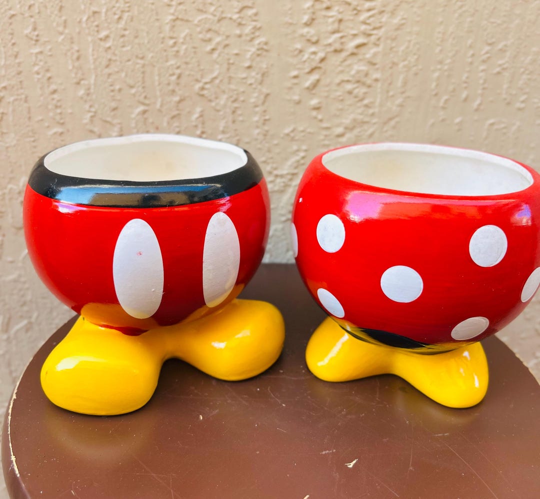 Mickey or Minnie Planter / Ceramic Planter / Home Decor / Cute Gift - Etsy