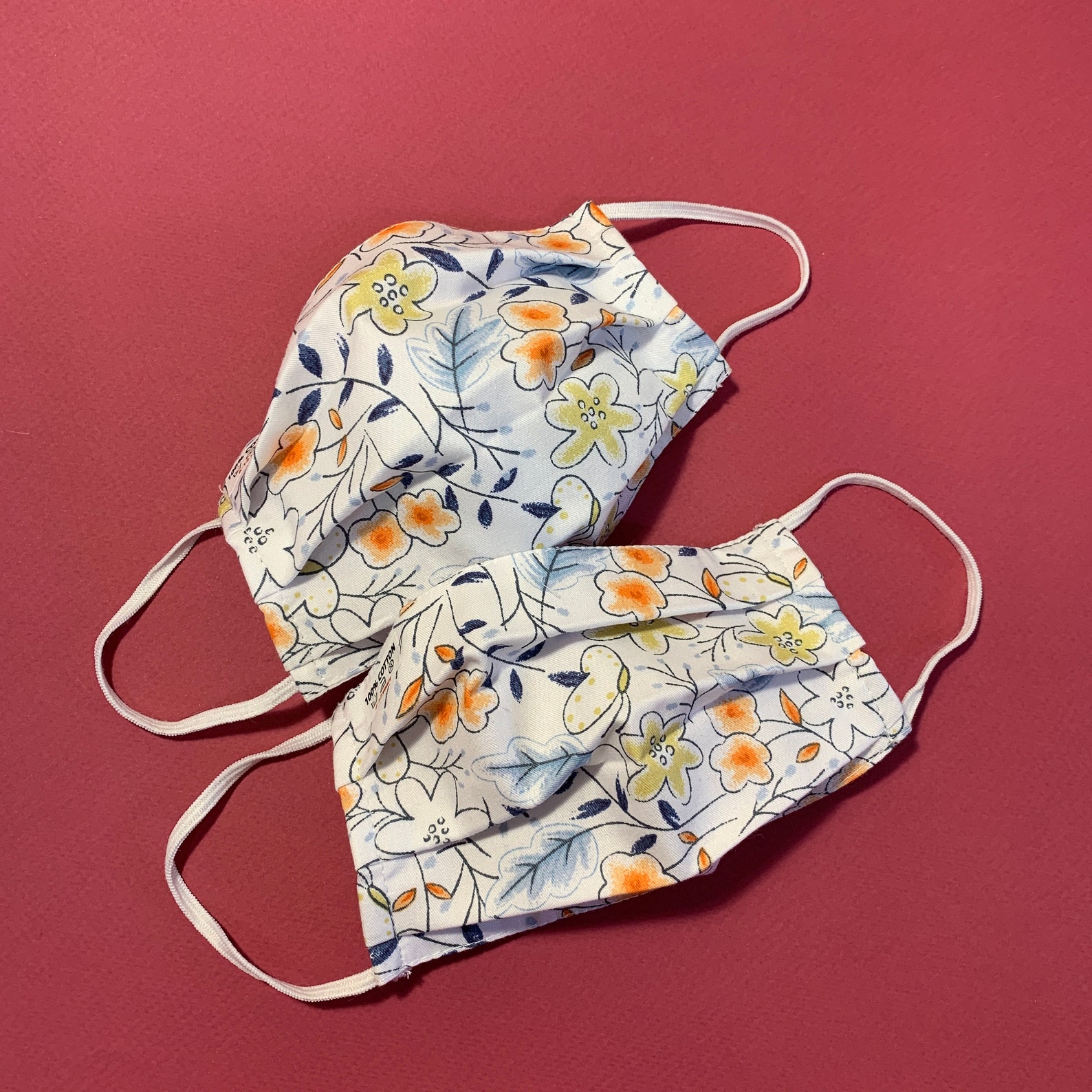 Mask Kids-children-girls, Ages 6-12, Washable, Reusable, 100% Cotton ...