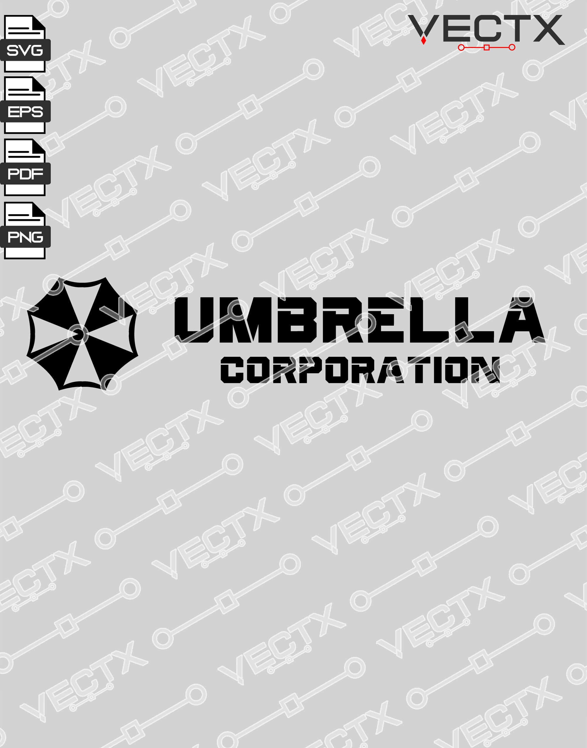 Resident Evil, Umbrella Corporation, Svg, eps, pdf, Png, Digital Cut ...