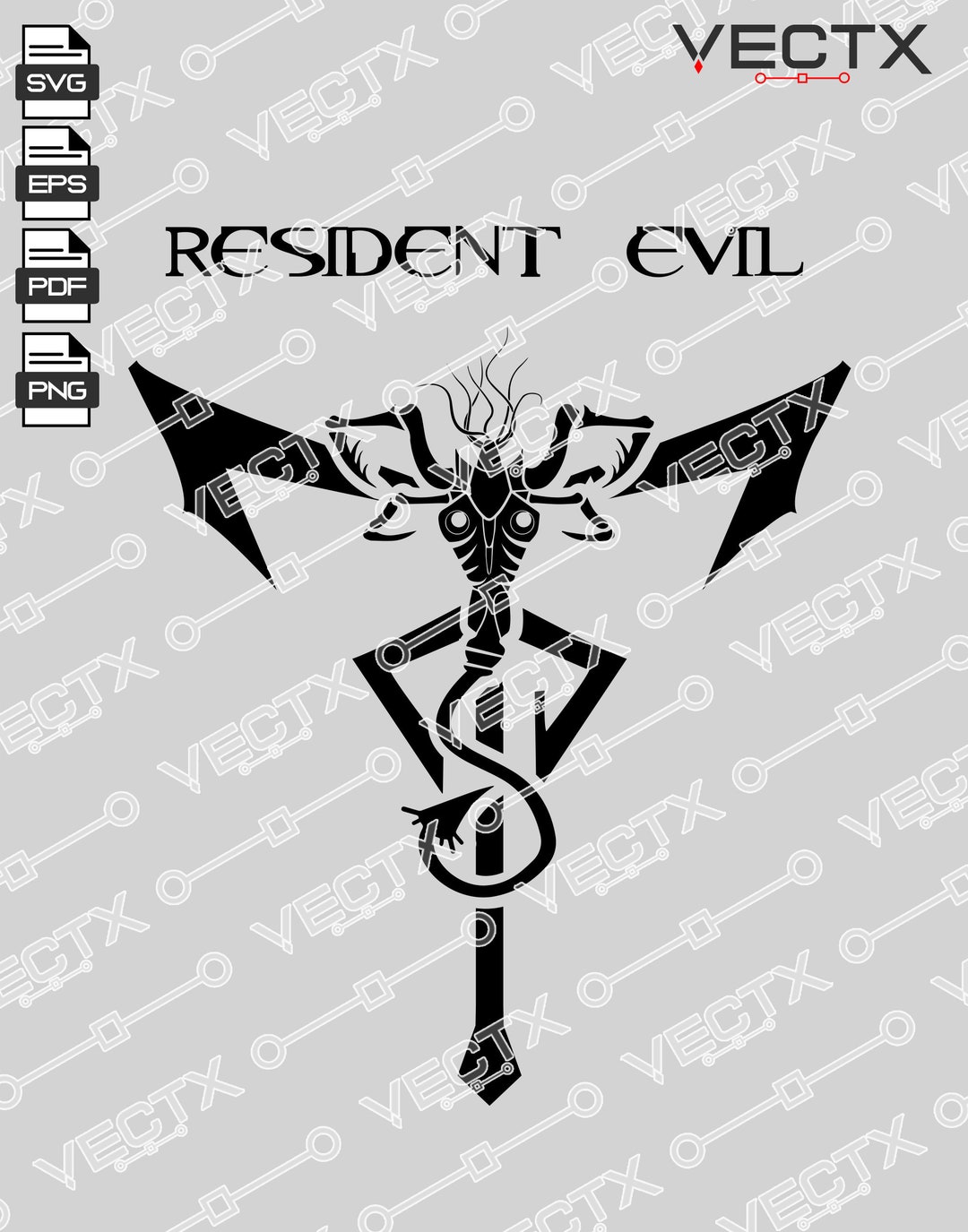 Resident evil. svg, eps, pdf, png, Instant Download - Etsy México
