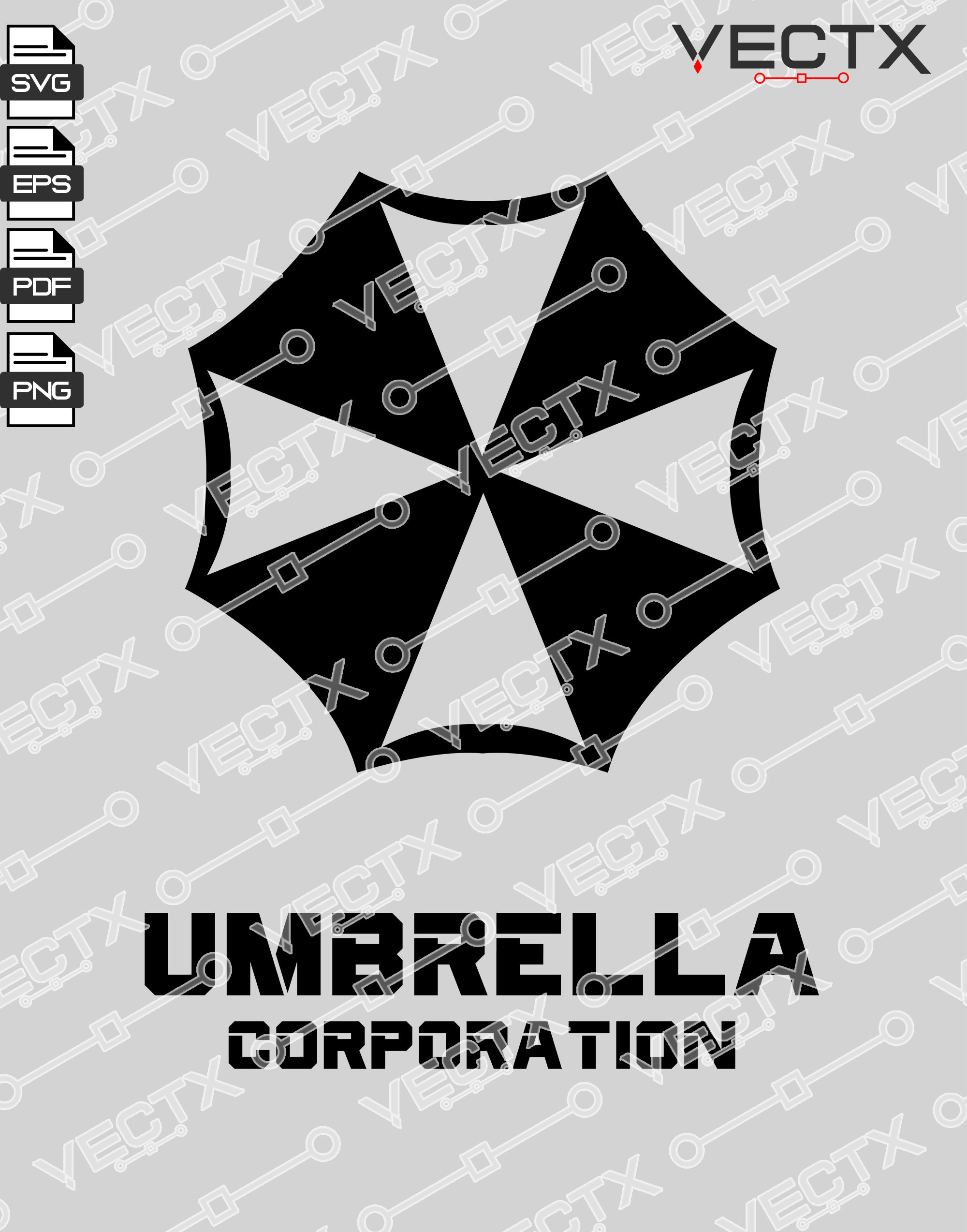 Resident Evil, Umbrella Corporation, svg, eps, pdf, png, Digital Cut ...