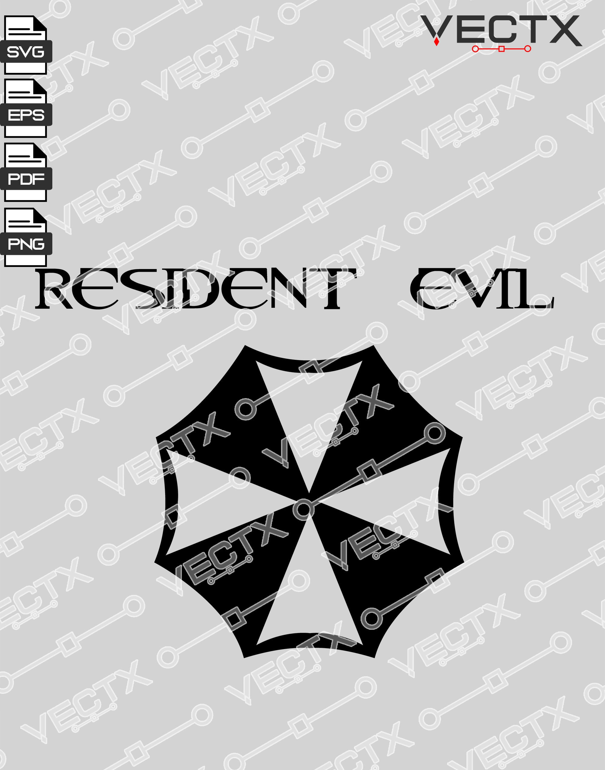 Resident Evil, Umbrella Corporation, Svg, Eps, Pdf, Png, Digital Cut ...