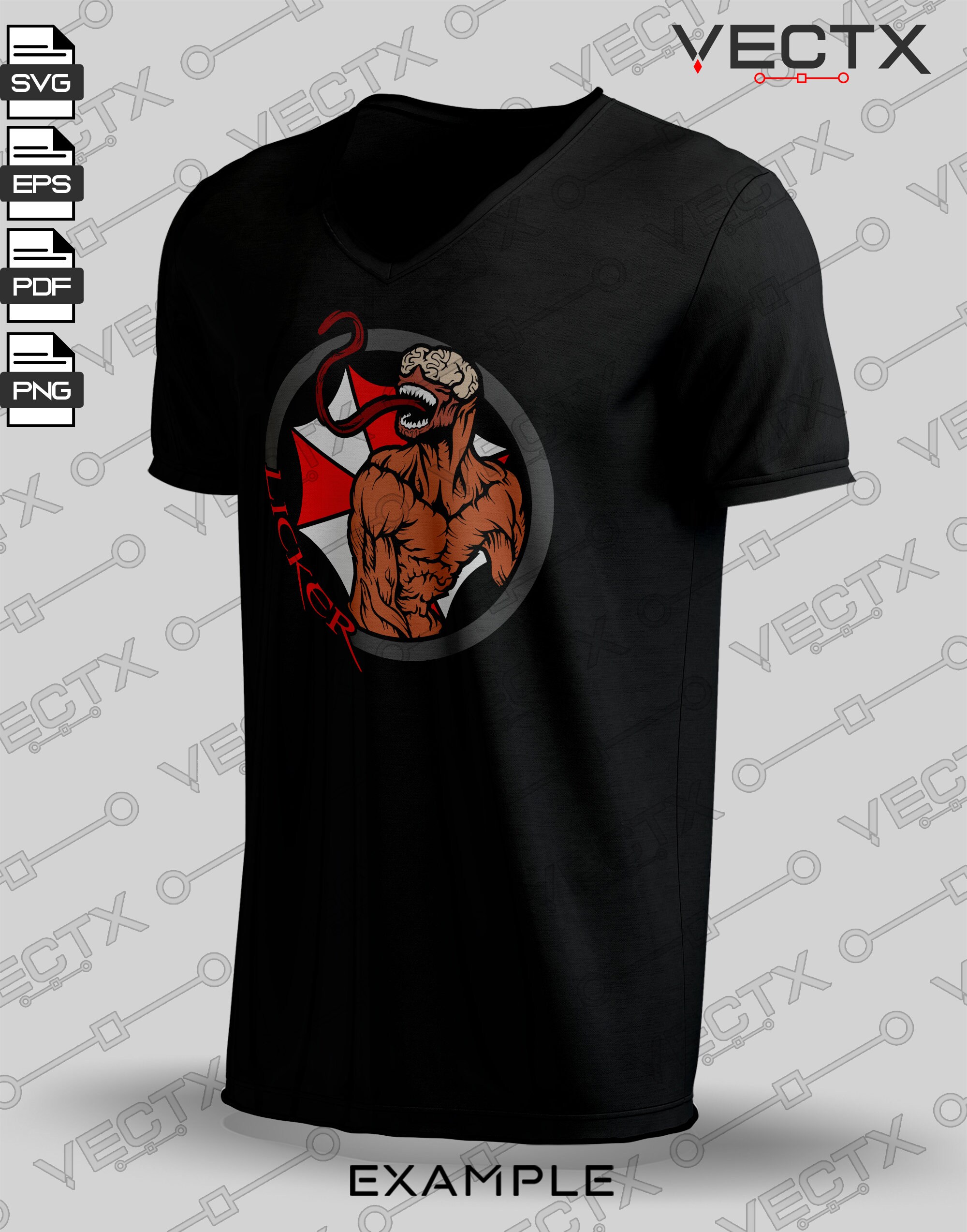 Resident Evil, Licker Svg, Eps, Pdf, Png, Digital Cut File, Zombie ...