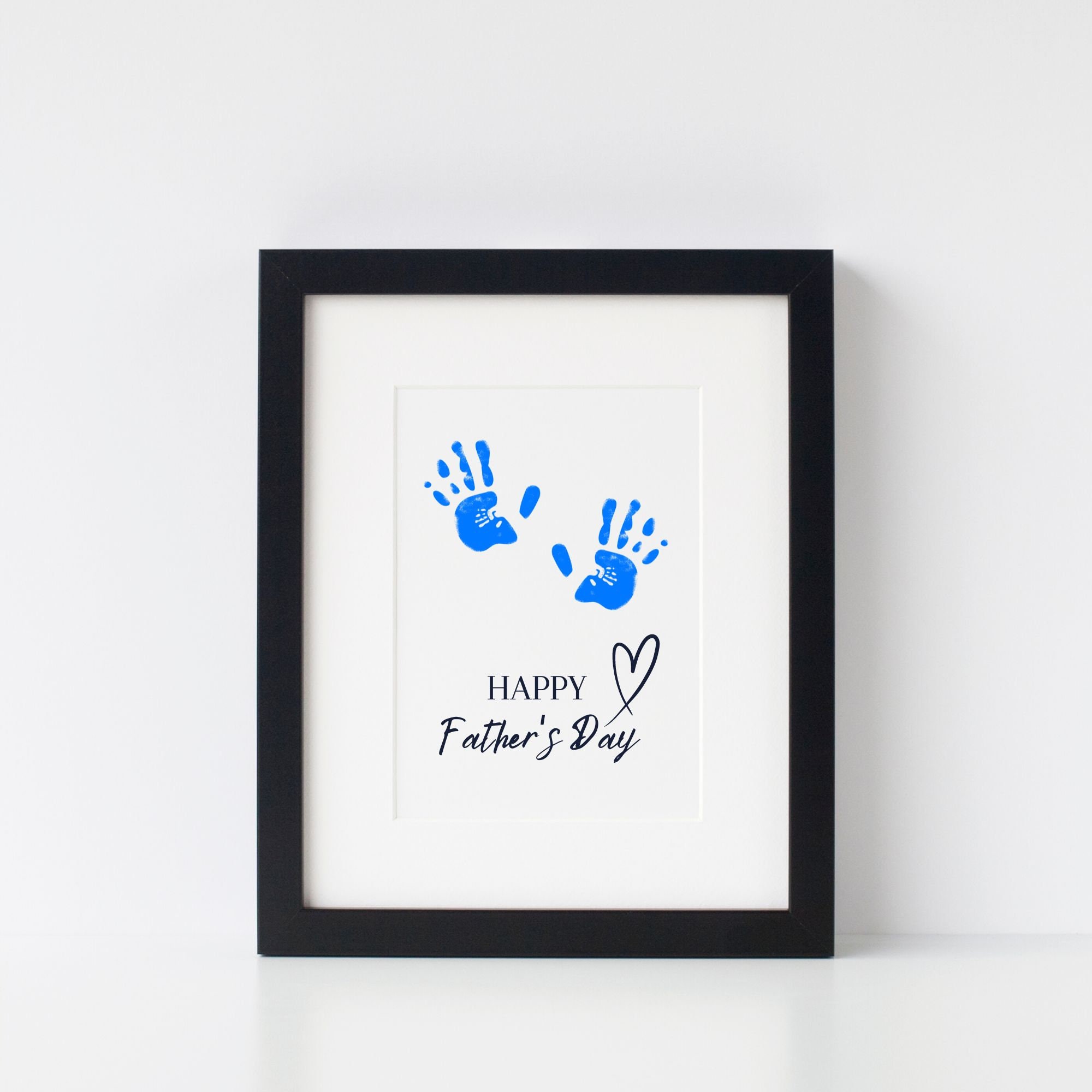 Father's Day Handprint/footprint Printable, DIY Craft Gift for Dad ...