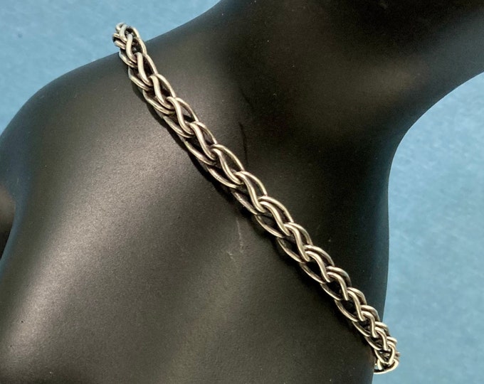 Handmade Sterling Silver Loop in Loop Chain Bracelet 7.25 - Etsy