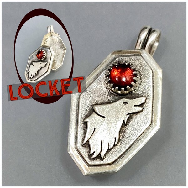 Wolf Locket - Etsy