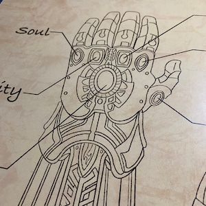 Infinity Gauntlet Avengers Schematic Sketch Poster Print Infinity ...