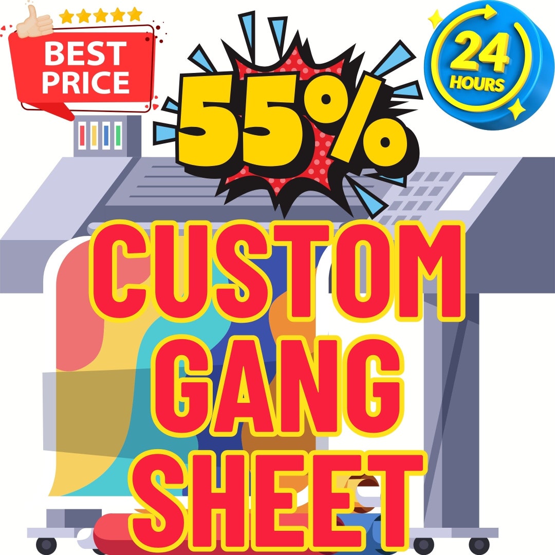 DTF Print, Full Color DTF T-shirt Heat Transfer, Personalized Color DTF ...