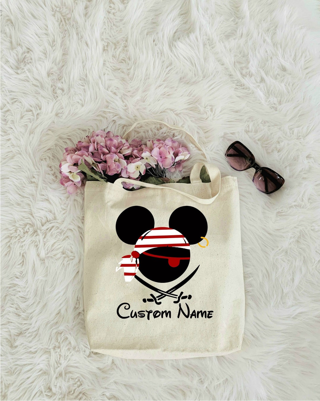 Custom Disney Pirate Bag, Personalized Disney Pirate Tote Bag, Custom ...
